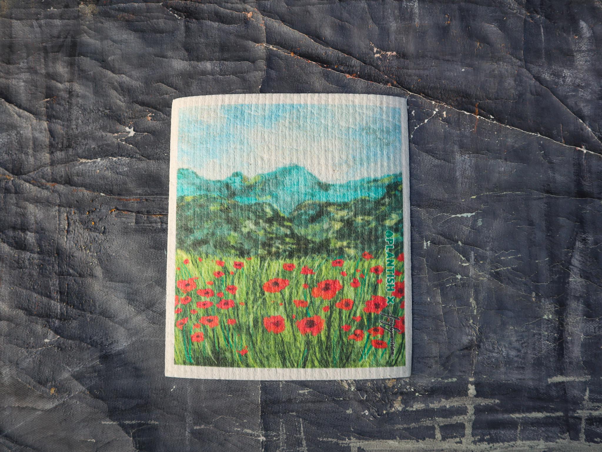 Poppy Flower - Swedish Sponge Cloth – Plantish Wholesale